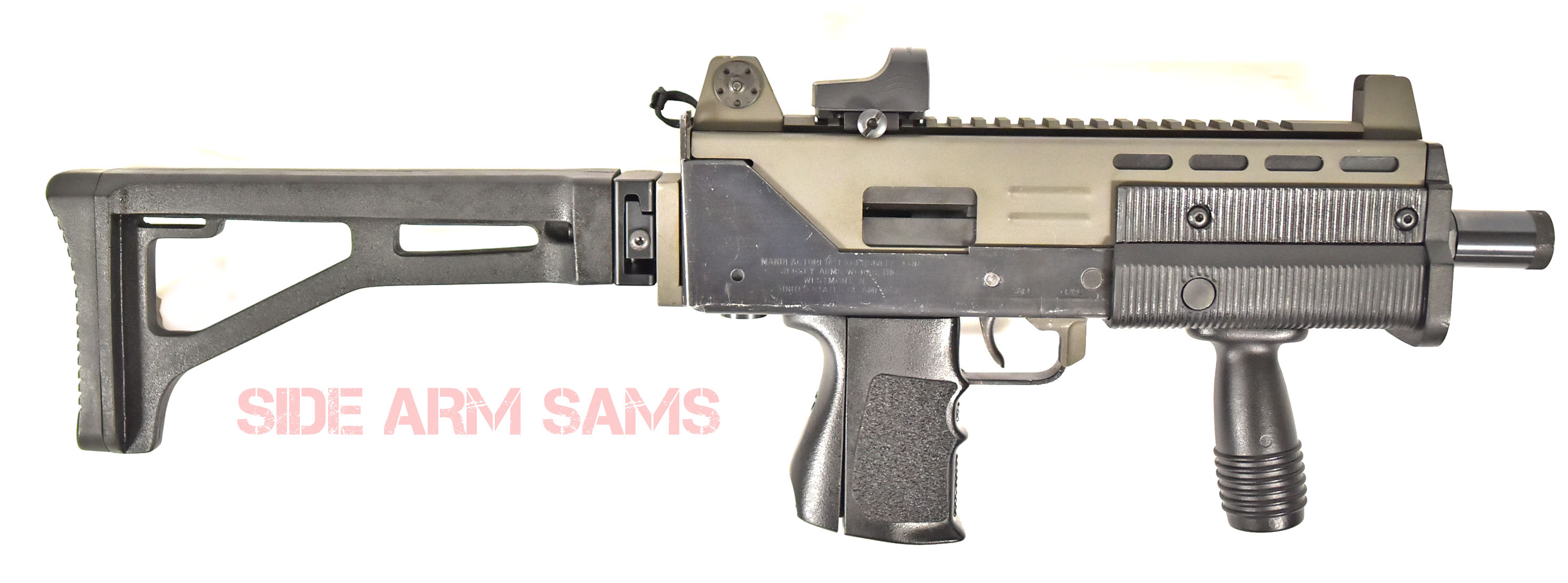 MAC-10/45 CALIBER MACHINE GUN WITH LAGE SLOW-FIRE & BOWERS SILENCER ...