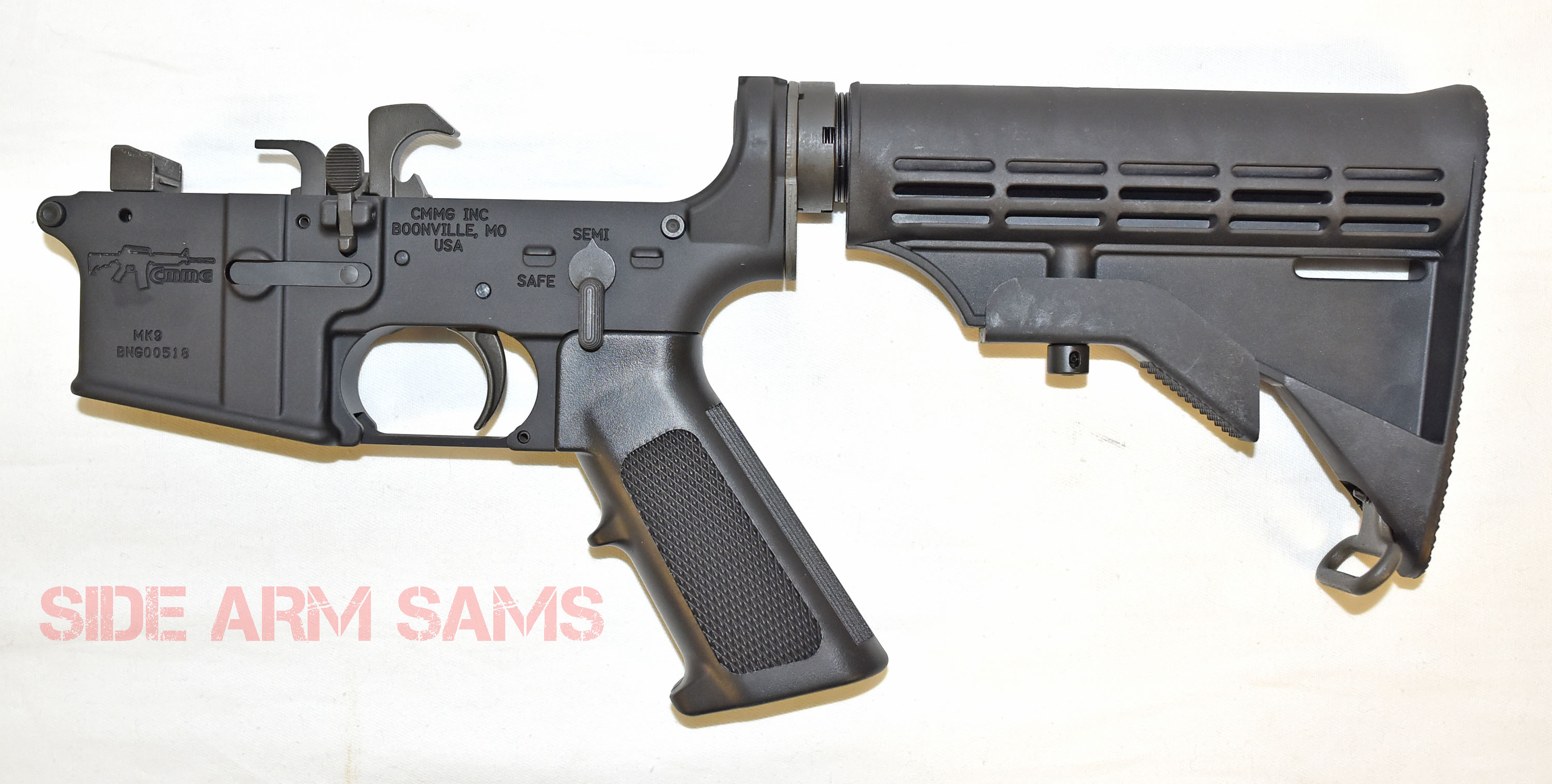 CMMG Mk9 9mm Complete Lower Receiver w/CAR Stock | Side Arm Sams