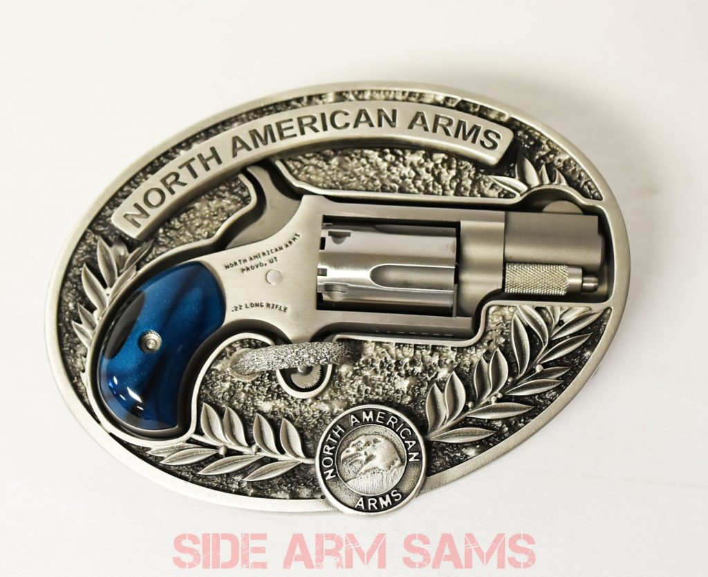 North American “Turquoise” Oval Belt Buckle 1-1/8″ Barrel 22LR | Side ...