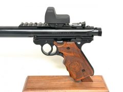 Ruger MK IV “Target Model” Integrally Suppressed Pistol w/Wood Target ...